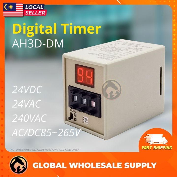 Digital Timer AH3D-DM Stable Performance AH3-DM Dual Mode Timer Digital Timer Relay Control ...