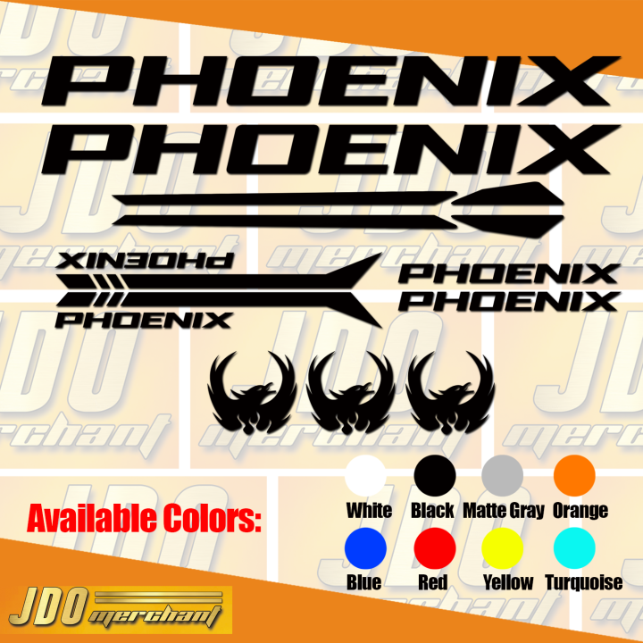 Phoenix Bikes Set Vinyl Stickers | Lazada PH