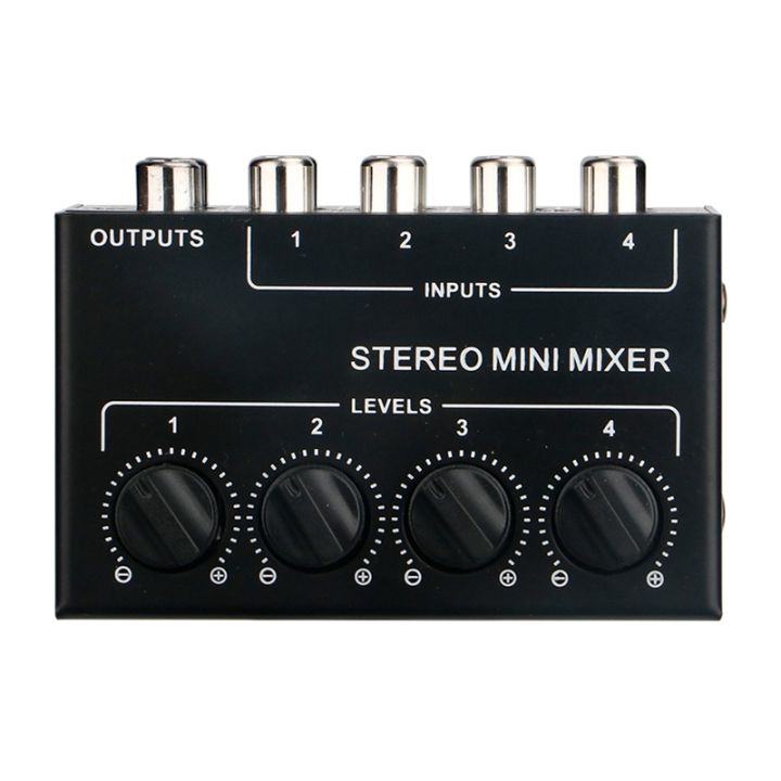 [fruisies]-Mini 4 Channel Passive Mixer Compact Musical Instrument CD ...