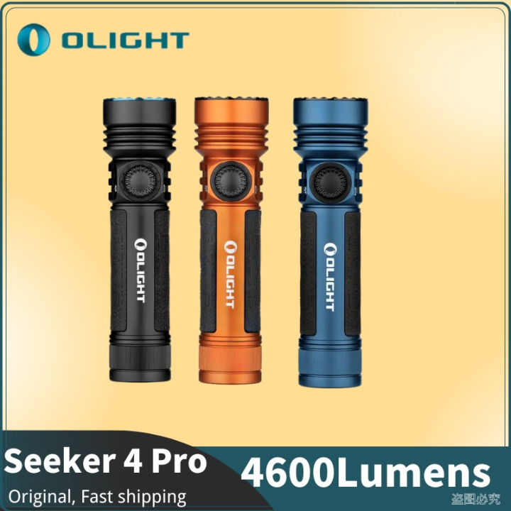 Olight Seeker 4 Pro High Power Flashlight 4600Lumen Rechargeable ...