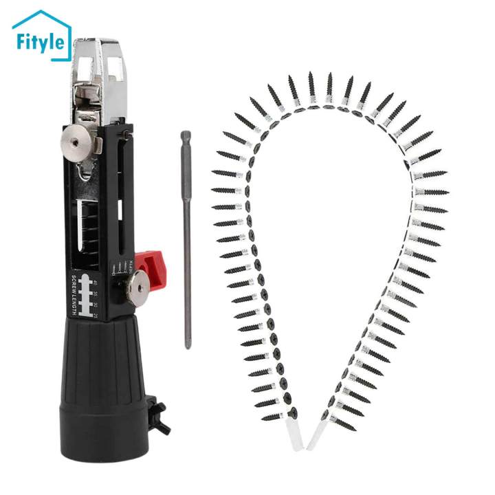 Fityle Electric Screwing Drill Adapter Drill to Screw Batch DIY Tools Set Chain Nails Kit Screw ...