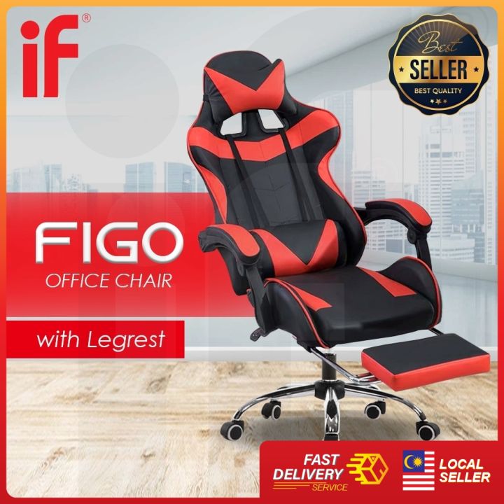IF Figo Back Ergonomic Racing Style Backrest Reclineable Adjustable ...