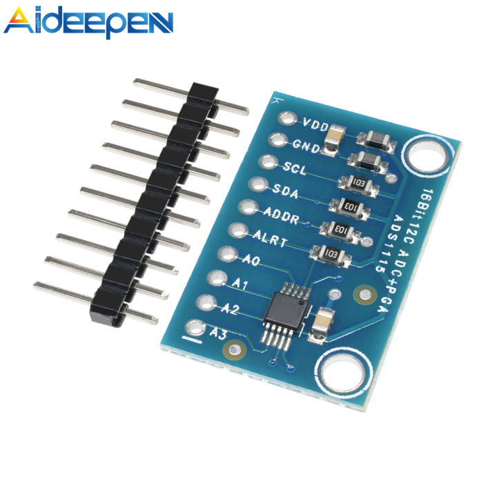 Aideepen ADS1115 16 Bit 16 Byte 4 Channel I2C IIC Analog-to-Digital ADC ...