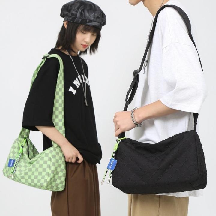 NtpSS กระเป๋าผ้าสะพายข้างลายหมากฮอต รุ่น N1963 กระเป๋าแฟชั่น มีซับด้าน ...