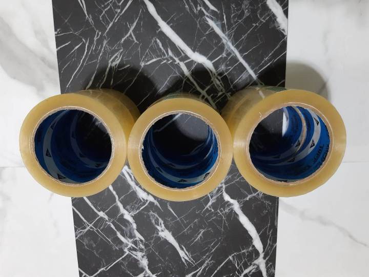 Clear tape 2.5 inches x 60mm x 100m Tuff Tape Blue 12pcs | Lazada PH