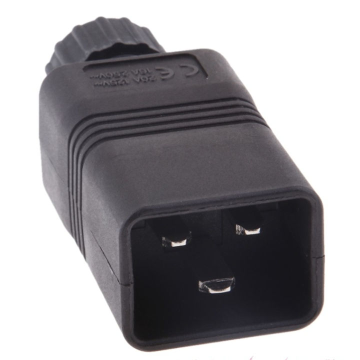 APC UPS PDU IEC320 C20 socket head male (M) for DIY 16A 250 V | Lazada ...