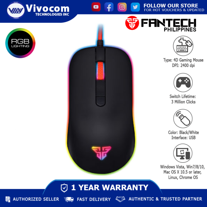 Fantech Rhasta G10 Pro 4D Gaming Mouse | Lazada PH