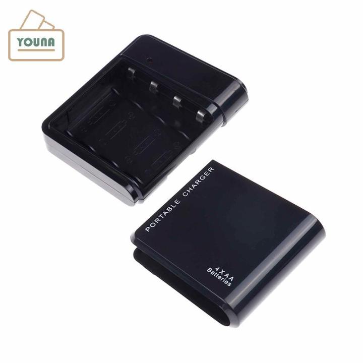 YOUNA 1 Pc Usb 4 Aa Battery Power Emergency Charger Portable Universal ...