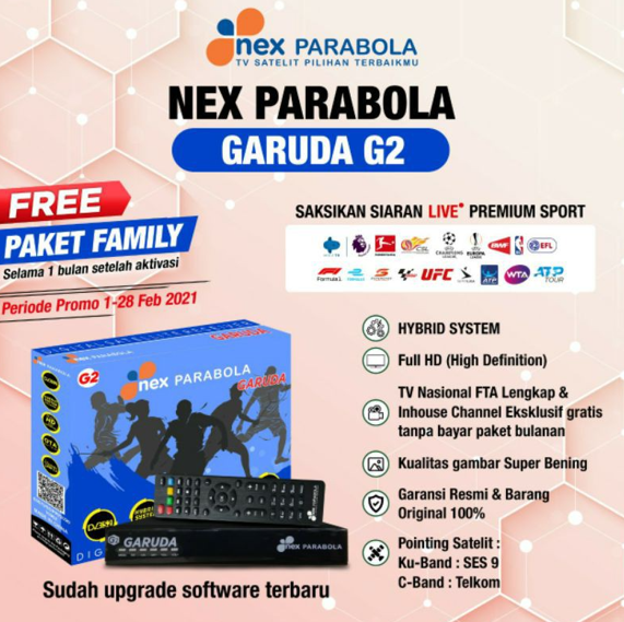 Receiver Nex Parabola Garuda G2 | Lazada Indonesia