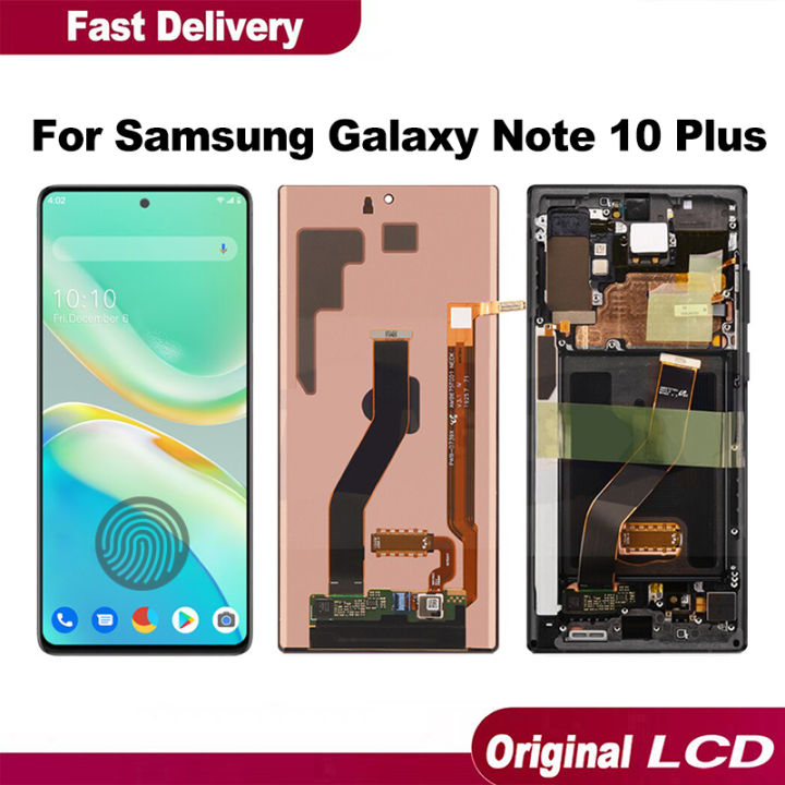 Samsung Galaxy Note 10 Plus 4G 5G LCD Original Touch Screen With Frame ...