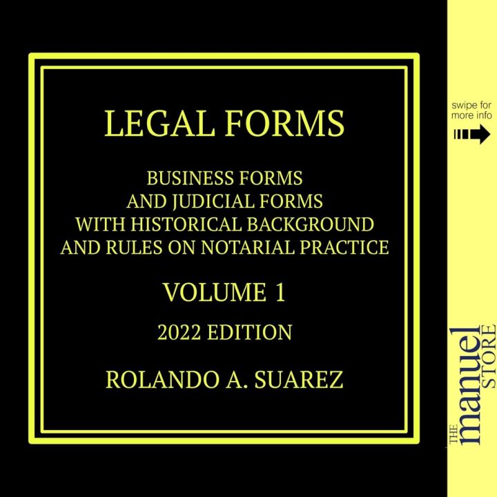 Suarez (2019/2022) - Legal Forms - Business Judicial Rules on Notarial ...