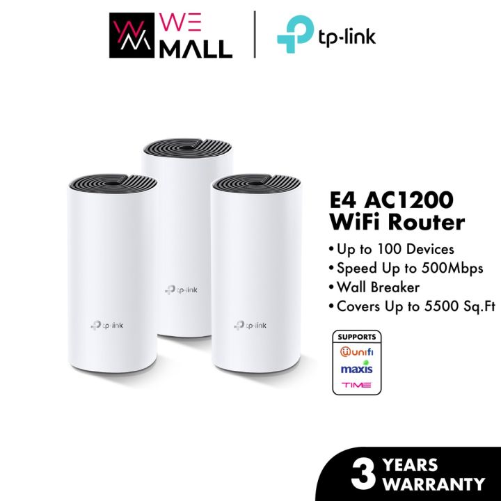 TP-Link Deco E4 AC1200 Mesh WiFi Router Whole Home Wi-Fi System TP Link ...