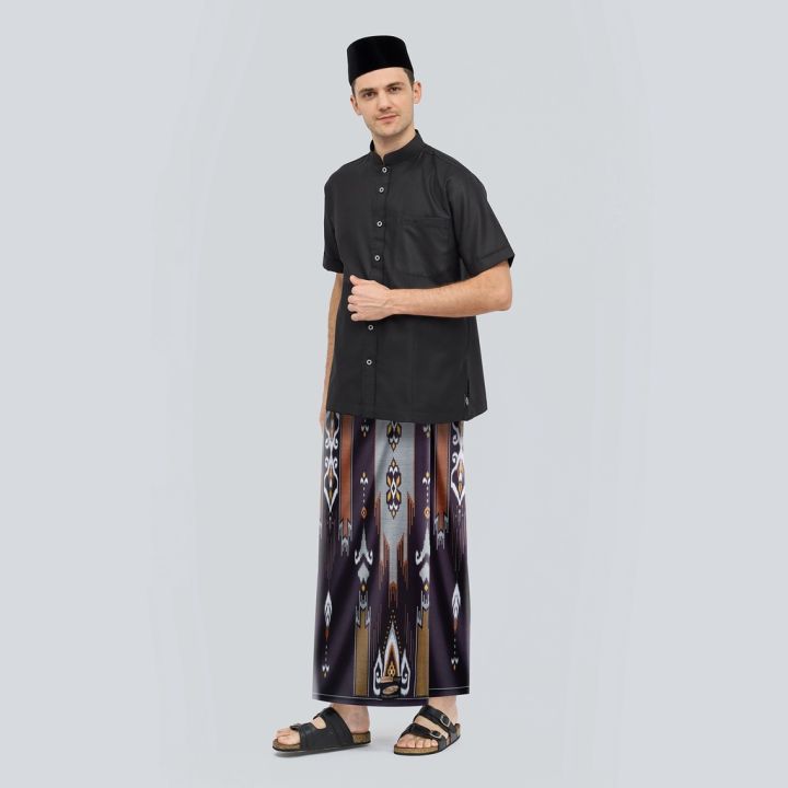Sarung ATLAS Super Premium 920 A9 PKA Coklat 03 | Sarung Warna Hitam ...