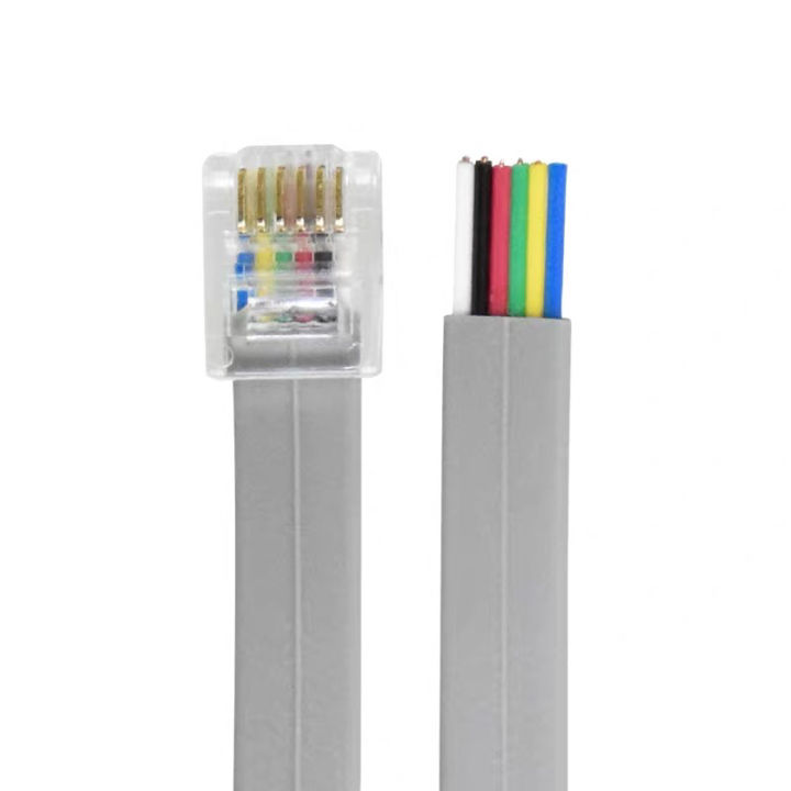Direct sale 6P6C flexible flat cable 6-core telephone line RJ12 ...