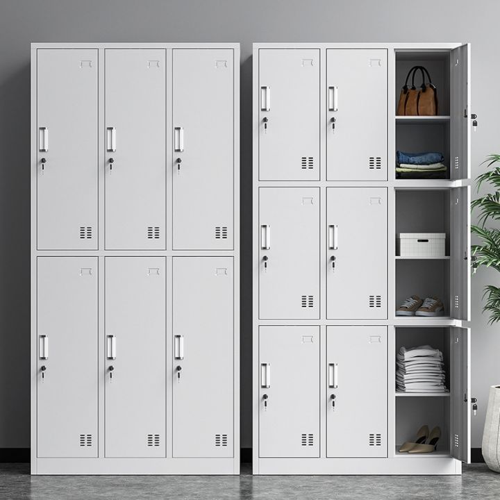 [COD] Factory staff shoe cabinet dormitory four-door iron locker with ...