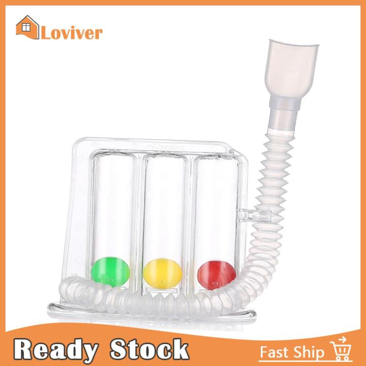 Loviver 3 Balls Deep Breathing Exerciser Breath Measurement ...