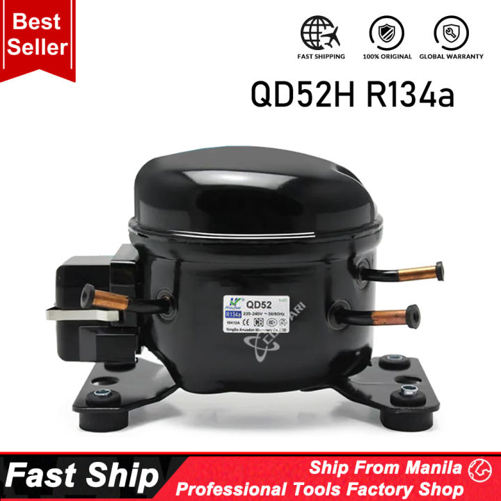 120W QD52H Refrigerator Compressor – R134a 220V Cooling Compressor ...