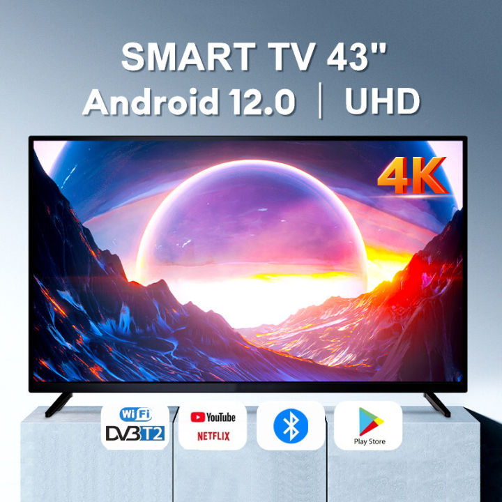 Smart TV 43 inch 4K Google TV 40/32 inch Android TV Dolby Audio - Google Play/Netflix/Youtube ...