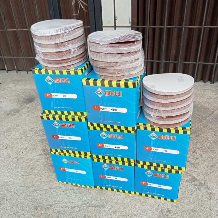 Amplas Bulat 4 INCH Murah /Amplas Tempel/Amplas Velcro | Lazada Indonesia