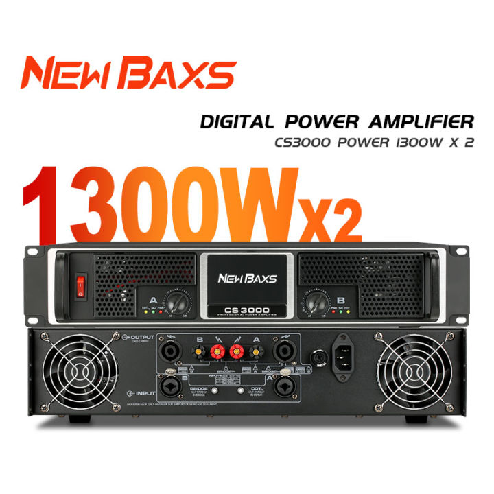 NEW BAXS CS3000 amplifiers Penguat Audio Speaker/Subwoofer Dual Channel ...
