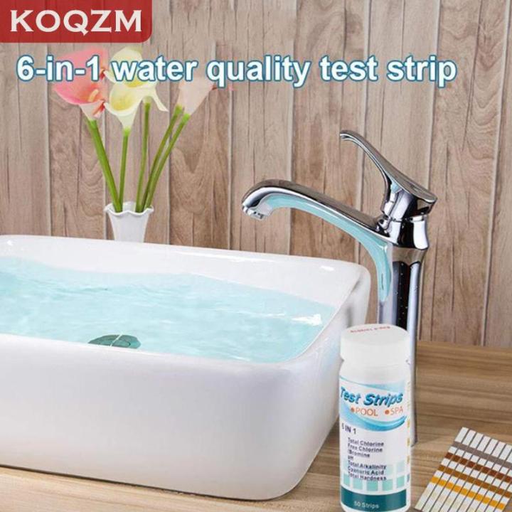 [COD] KOQZM KITCHEN 6 In 1 Multipurpose Chlorine PH Test Strips SPA ...