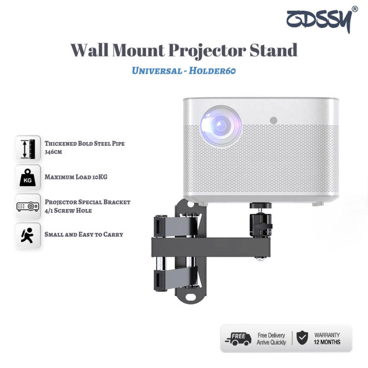 ZDSSY Foldable Projector Bracket Mount, 1/4" Screw Universal Multi ...