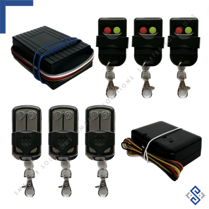 AUTOGATE REMOTE CONTROL KEYS AND RECEIVER 3 + 1 SET 8 DIP SWITCH 2 ...