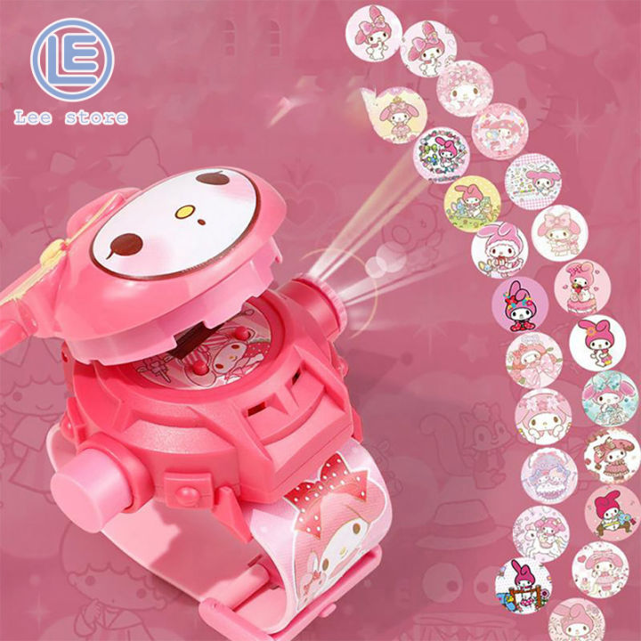 LS นาฬิกาของเล่นเด็กKulomi นาฬิกาโปรเจคเตอร์อบเชยสุนัขสวัสดีคิตตี้เคที ...