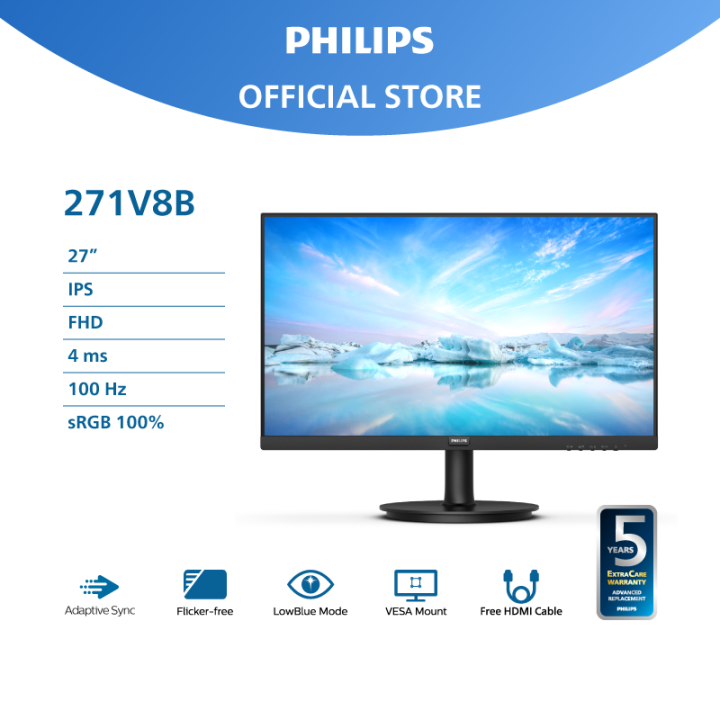 Philips 27" 271V8B IPS Full HD 100Hz 4ms Vivid Adaptive Sync LED ...