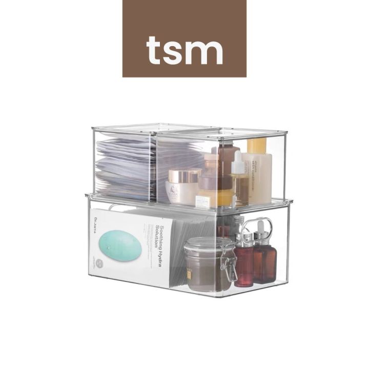 TSM Container Storage Organiser Clear Acrylic | Lazada Singapore