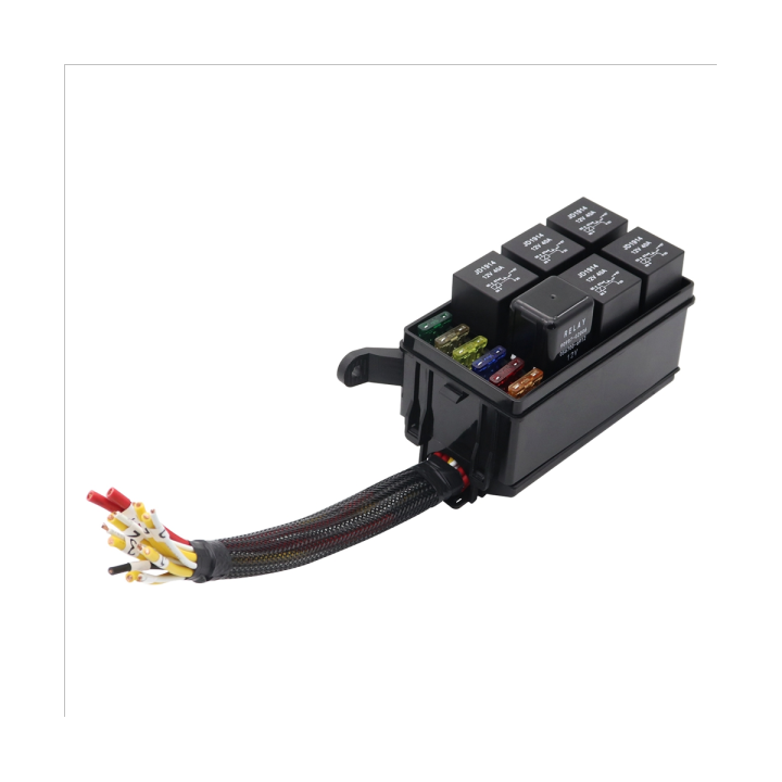 12V Relay Box 6 Slots Relay Block 6 Way Fuse Block with Relay Box and ... 12V Relay Box 6 Slots Relay Block 6 Way Fuse Block with Relay Box and ...