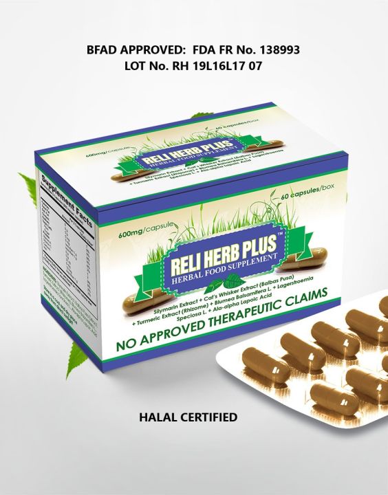 RELI HERB PLUS. Natural Herbs for KIDNEY and LIVER | Lazada PH