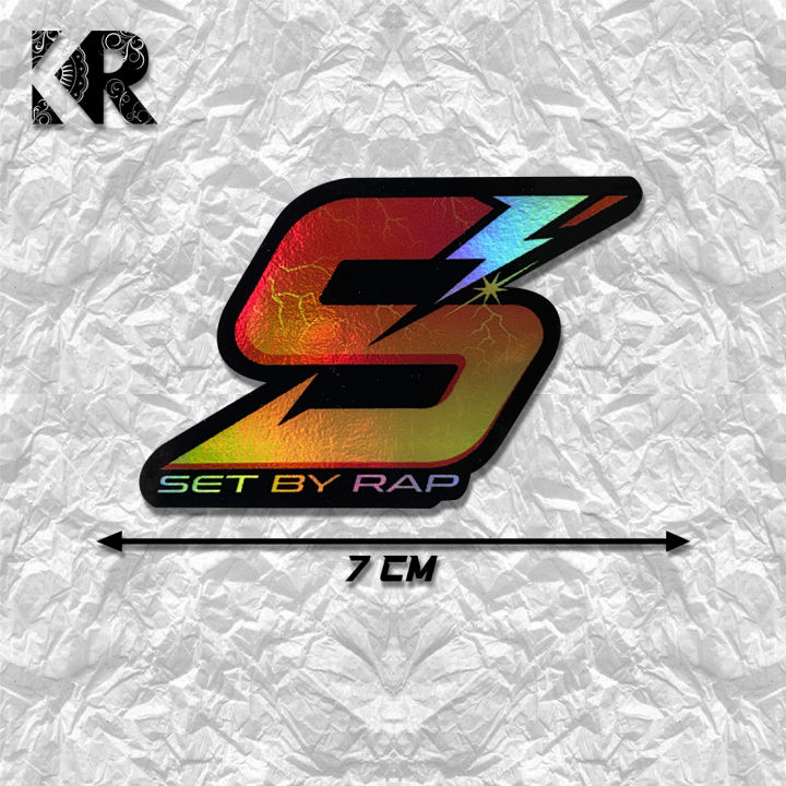 Stiker SET BY RAP HOLOGRAM Original Sticker Racing | Sticker Motor | KR ...