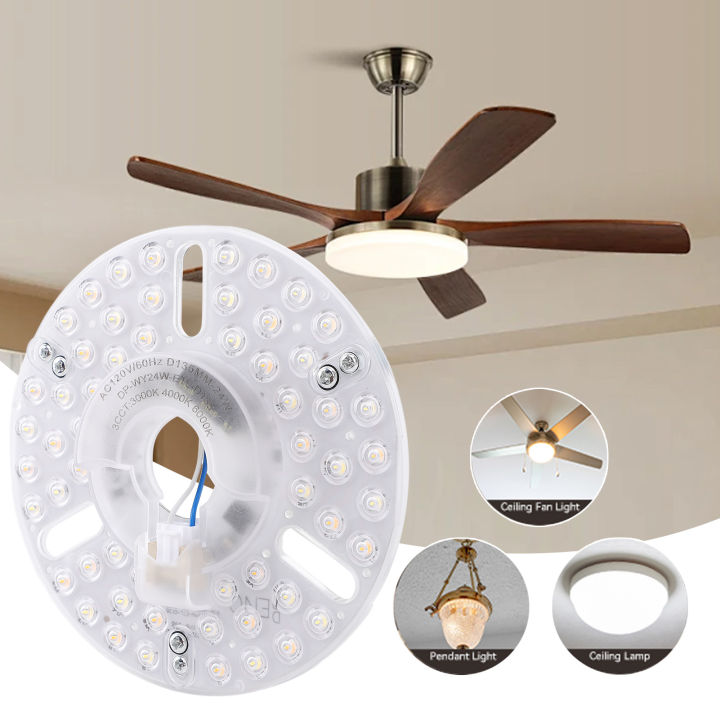 Ceiling Fan LED Light Replacement 24W LED Ceiling Fan Light Panel for ...
