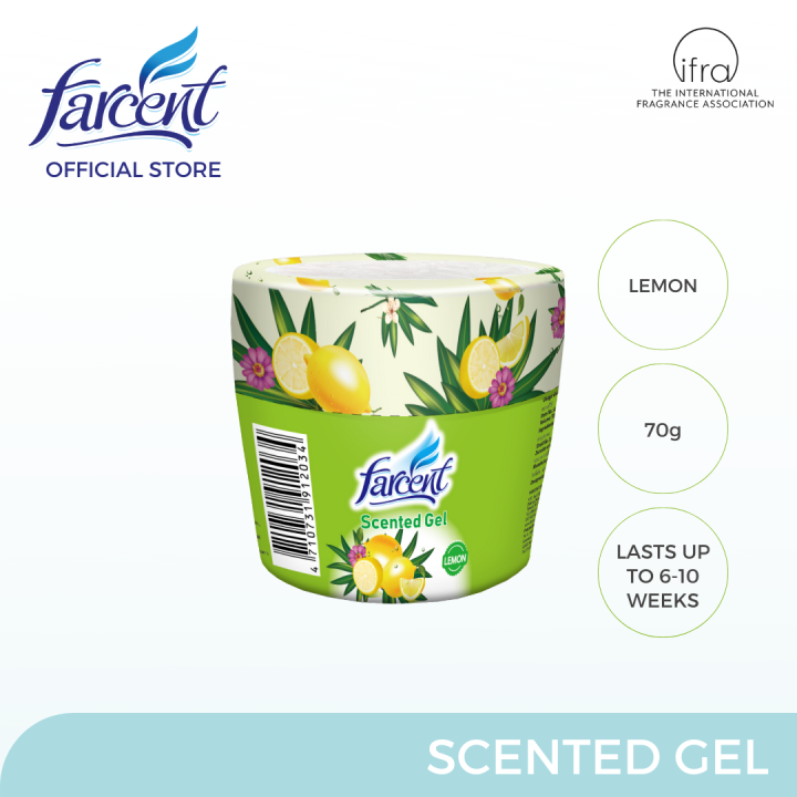 Farcent Air Freshener Scented Gel - Lemon 70g | Lazada PH