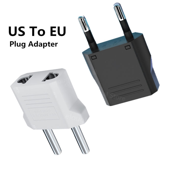 US to EU Plug Adapter 6A America to European Plug Converter Travel Plug Connector Power Socket ...