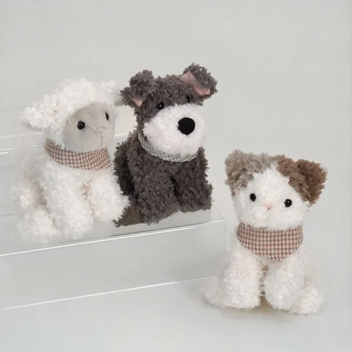TAO MAX Fluffy Farm Animals Plush Toy Cat Lamb Interactive Stuffed Dog ...