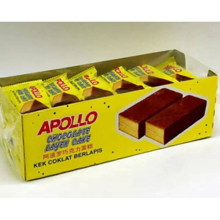 (18g x 24 pieces)APOLLO CAKE/CHOCO COAT LAYER CAKE | Lazada