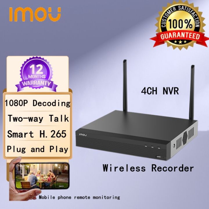 Dahua Imou Wireless Recorder 1080p 4 8ch Wireless Nvr Smart H 265 Auto Pairing Two Way Talk