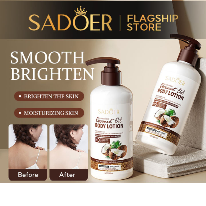 Sadoer Global Main【buy 1 Take 1】sadoer Coconut Whitening Body Lotion