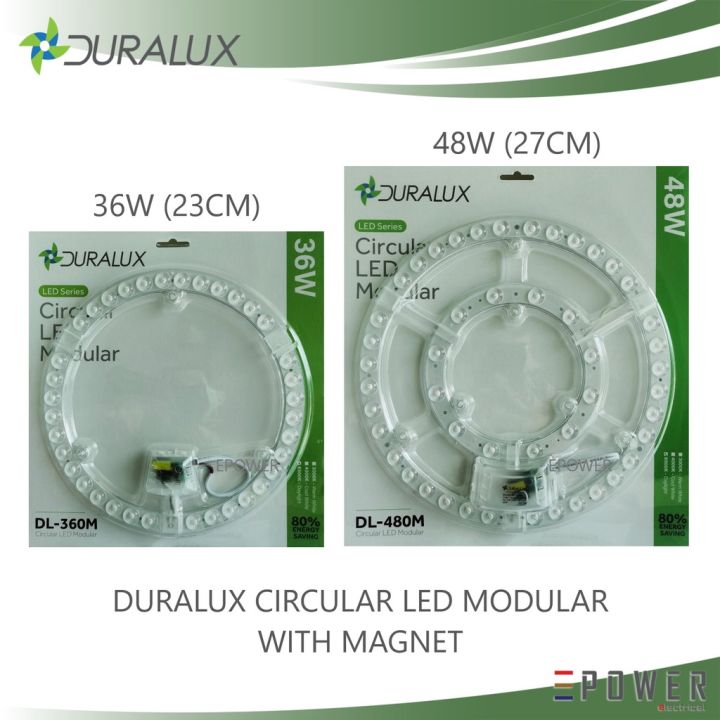 DURALUX CIRCULAR LED MODULAR WITH MAGNET FOR CEILING LIGHT REPLACEMENT ...