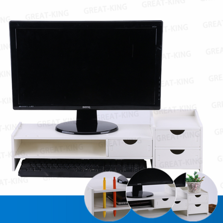 Great-King Computer stand desktop multi-layer drawer storage rack ...