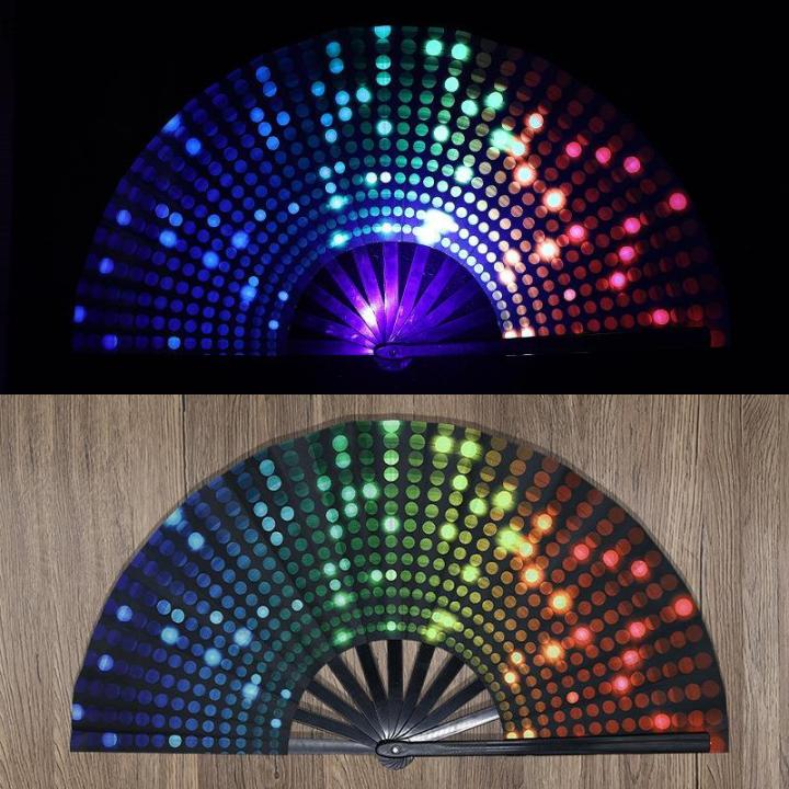 EVAN Kung Fu Fan UV Ink Printing Fluorescent Fan Bamboo Bone Folding ...