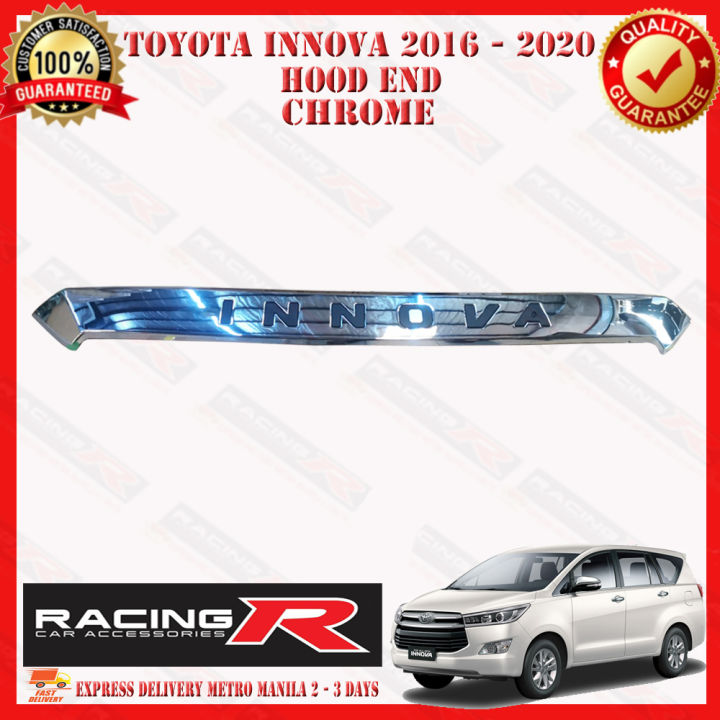 Toyota Innova 2016 to 2024 OEM Hood End Hood Lip Hood Guard Chrome 2017 ...