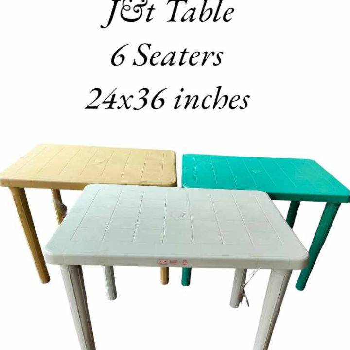 MONOBLOCK TABLE HEAVY DUTY TABLE 6-SEATER (JT 24x36 Stock No. 1124 ...