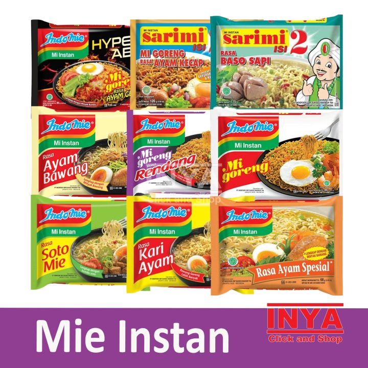 Mi Instan - Instant Noodles - Indomie Mie Goreng Mie Kuah Sarimi Sedaap ...