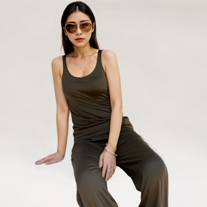 Closet Crush basic tank top (Brown) | Lazada PH Closet Crush basic tank top (Brown) | Lazada PH