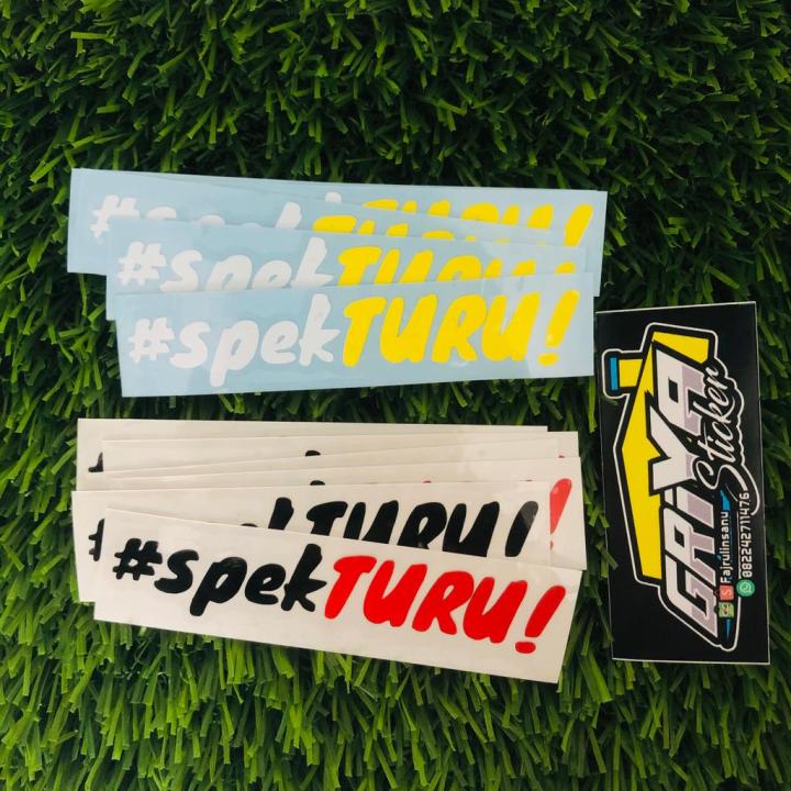 Stiker #spekturu! sticker cutting SPEK TURU | Lazada Indonesia