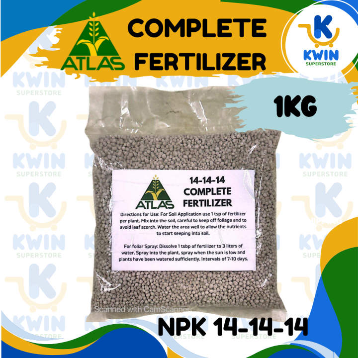 Complete Fertilizer ATLAS 14-14-14 (1kg) | Kwin Superstore | Lazada PH