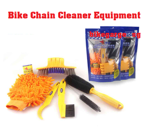 Bicycle Chain Cleaner Mountain Road Bike Wash Tool Set Scrubber Brushes ...